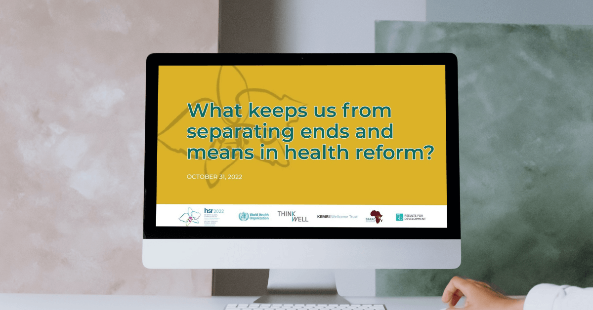 Recordings: How to achieve UHC goals with health financing reforms ...